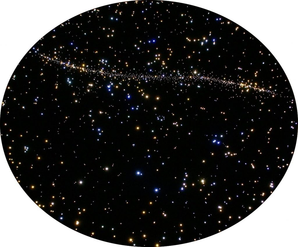 Ciel etoilé plafond suspendu par LED et fibres optiques| MyCosmos