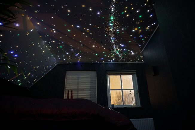 Bedroom LED star ceiling galaxy | MyCosmos